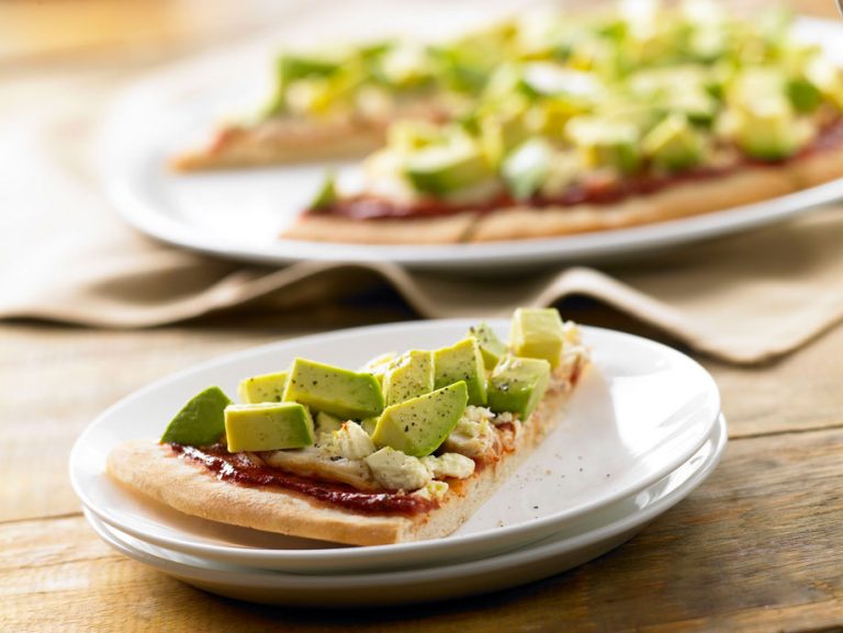 Chicken, avocado and feta pizza - Australian Avocados