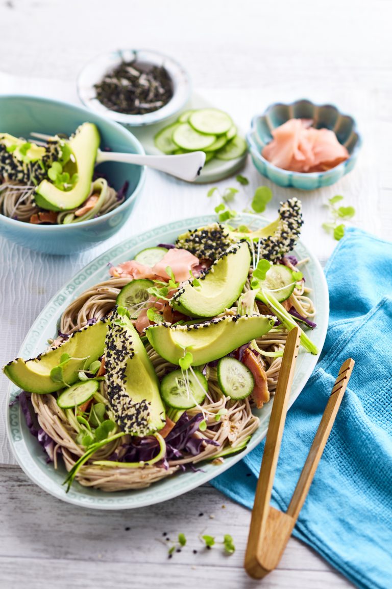 Sesame Avocado and Soba Noodle Salad - Australian Avocados