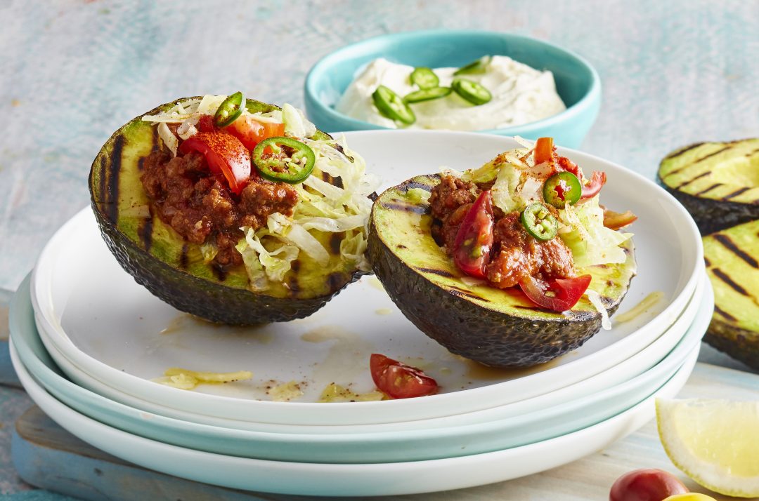 Grilled Avocado with Taco Filling - Australian Avocados