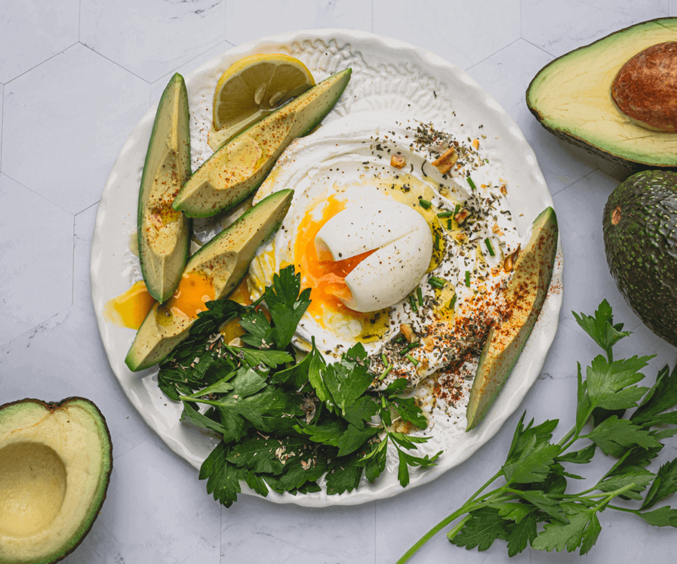 Labneh, Dukkah and Avocado Plates - Australian Avocados